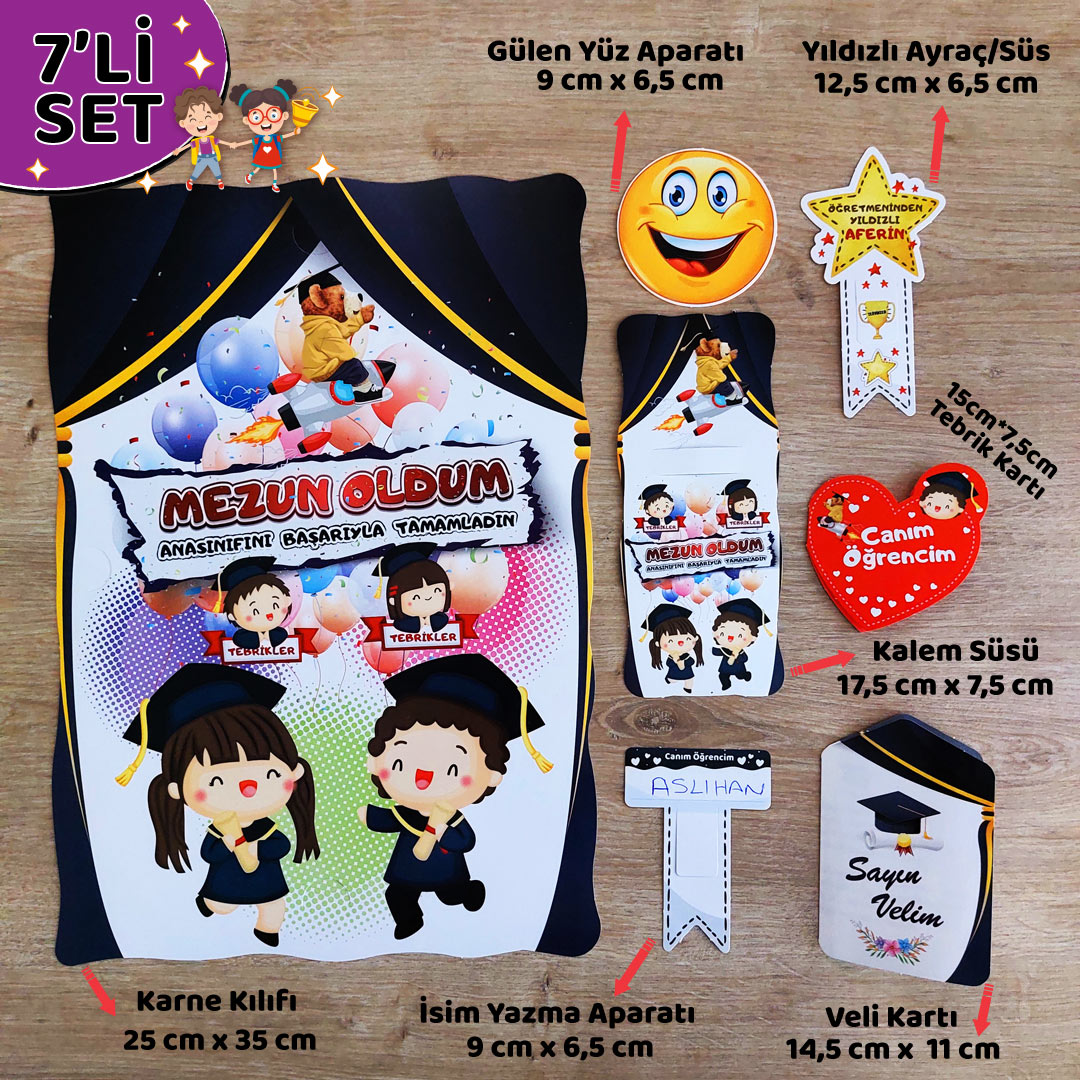 Anasınıfı 7li Karne Seti