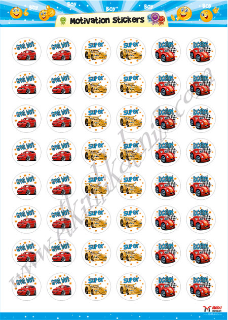 Motivation Stickers - Boy