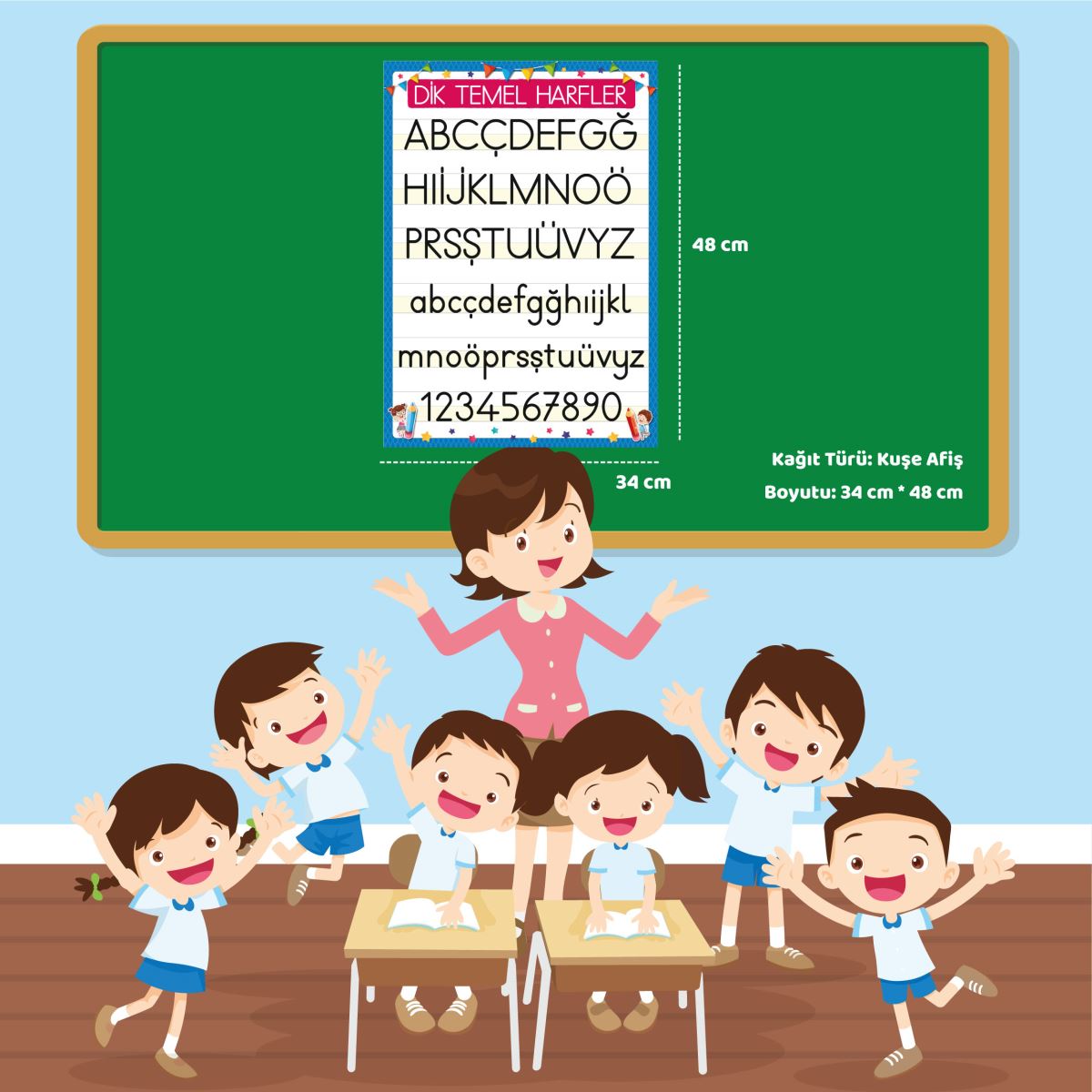 Yeni Müfredat Harfler Afişi